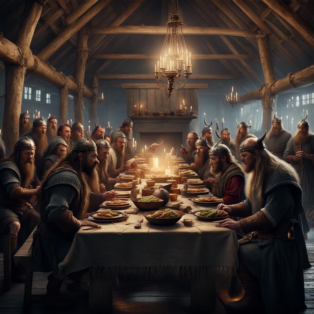 Feasting with Enemies - AI Generated Artwork - NightCafe Creator