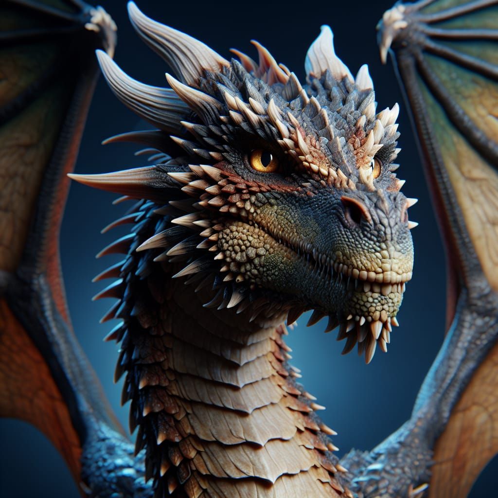 Dragon Portrait - AI Generated Artwork - NightCafe Creator