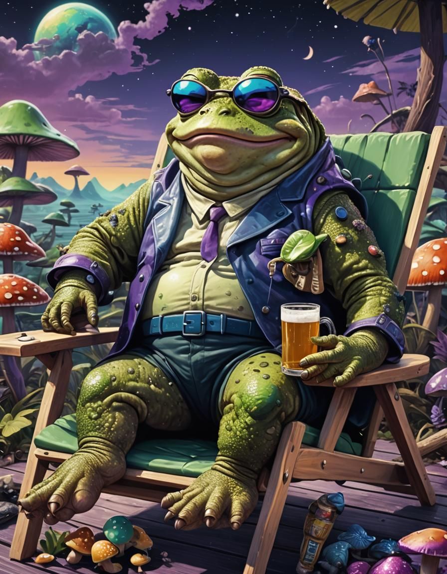 Alien toad 01 - AI Generated Artwork - NightCafe Creator