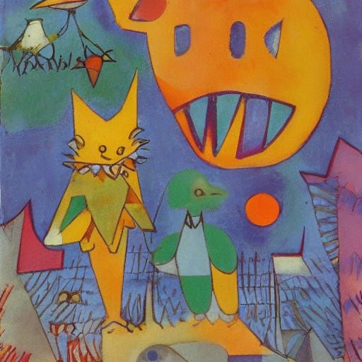 Vibrant Hedgehog Celebrates Cosmic Winter in Artis... - AI Art