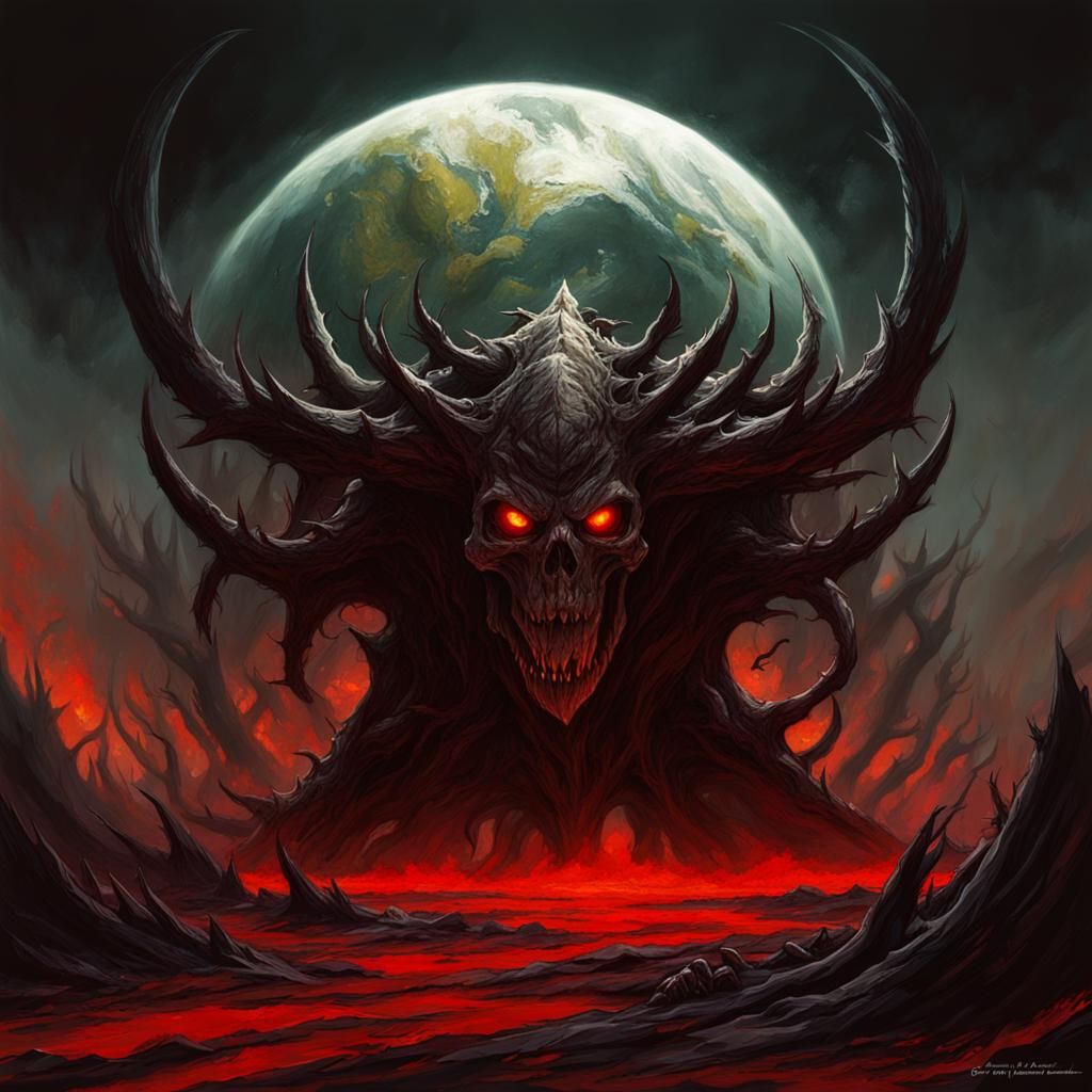 Demon Moon - AI Generated Artwork - NightCafe Creator