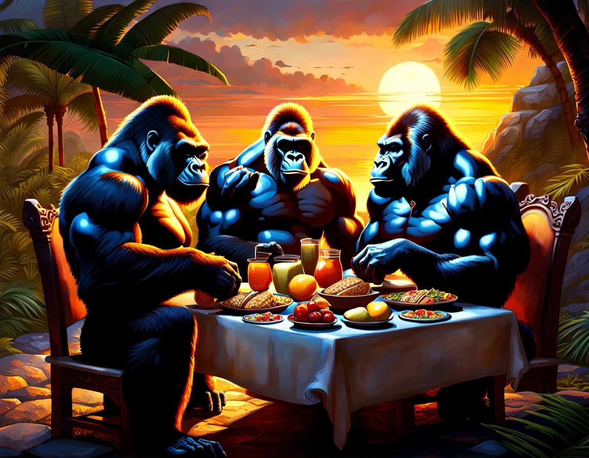 Big apes - AI Generated Artwork - NightCafe Creator