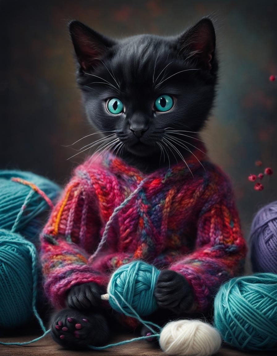 The Knitting Class - AI Generated Artwork - NightCafe Creator
