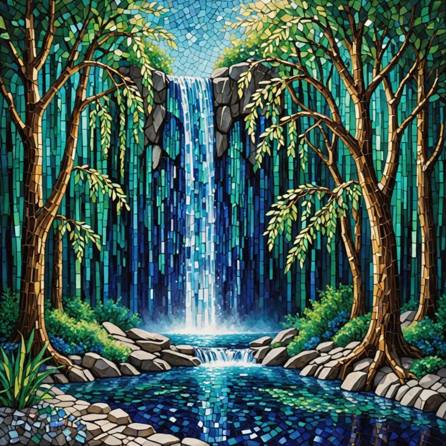 Crystal waterfall - Crystal waterfall