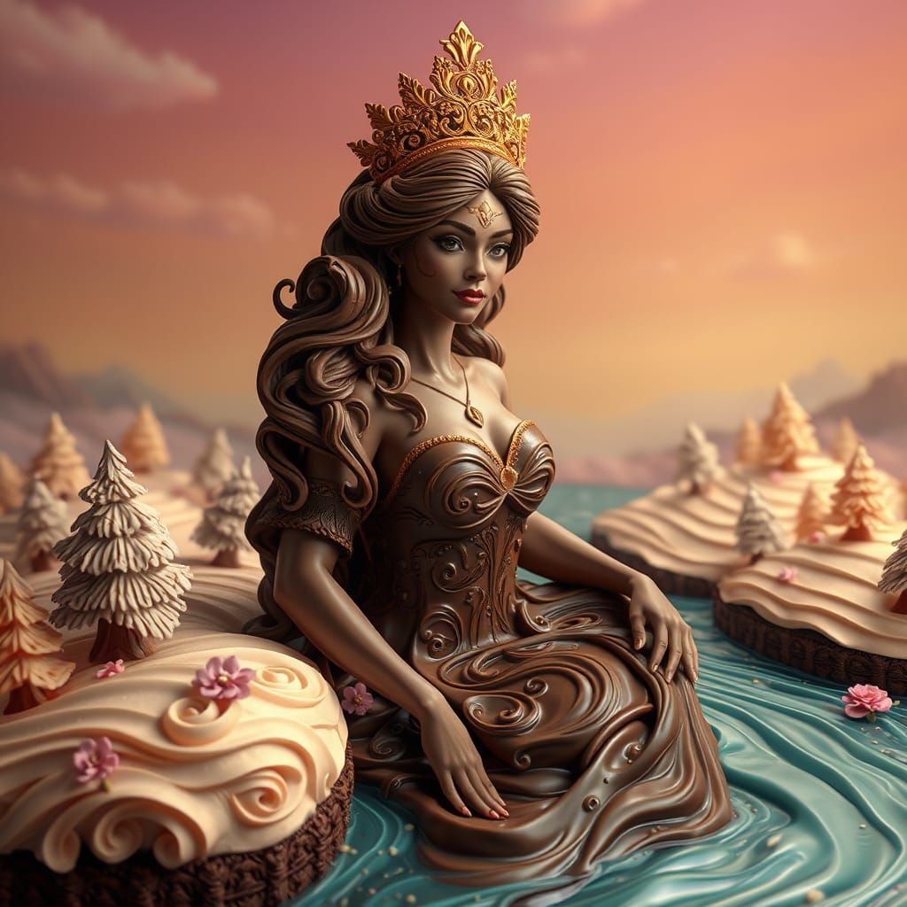 chocolate queen - Chocolate Goddess in a Sugar Fantasy Realm