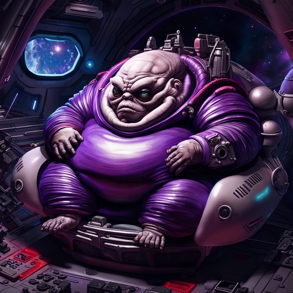 obese intergalactic alien - AI Generated Artwork - NightCafe Creator