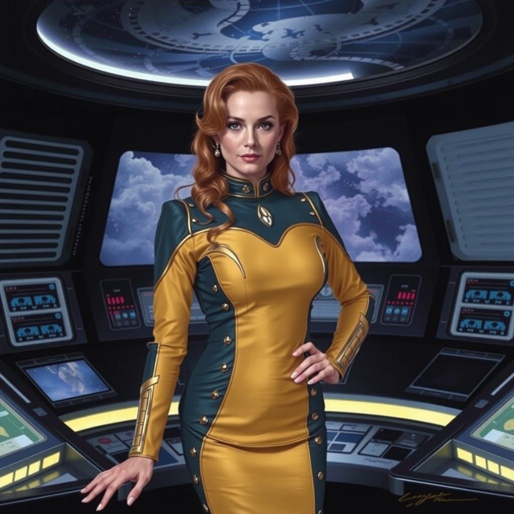 The beautiful (CHASE MASTERSON:1.5) in her uniform, character, and makeup as (Leeta:1.5) in ...