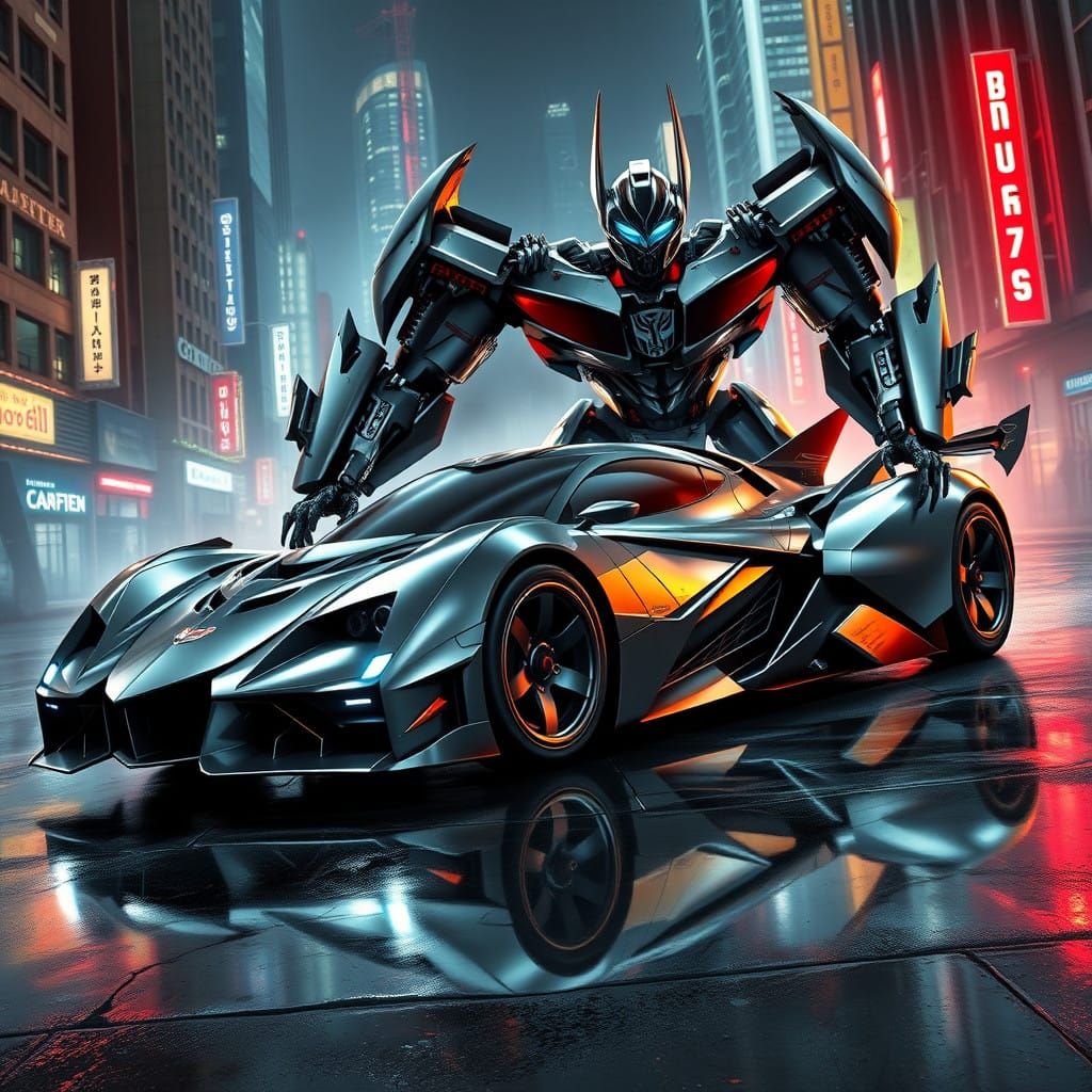 Bat mobile as a transformer - Futuristic Transformers Batmob...