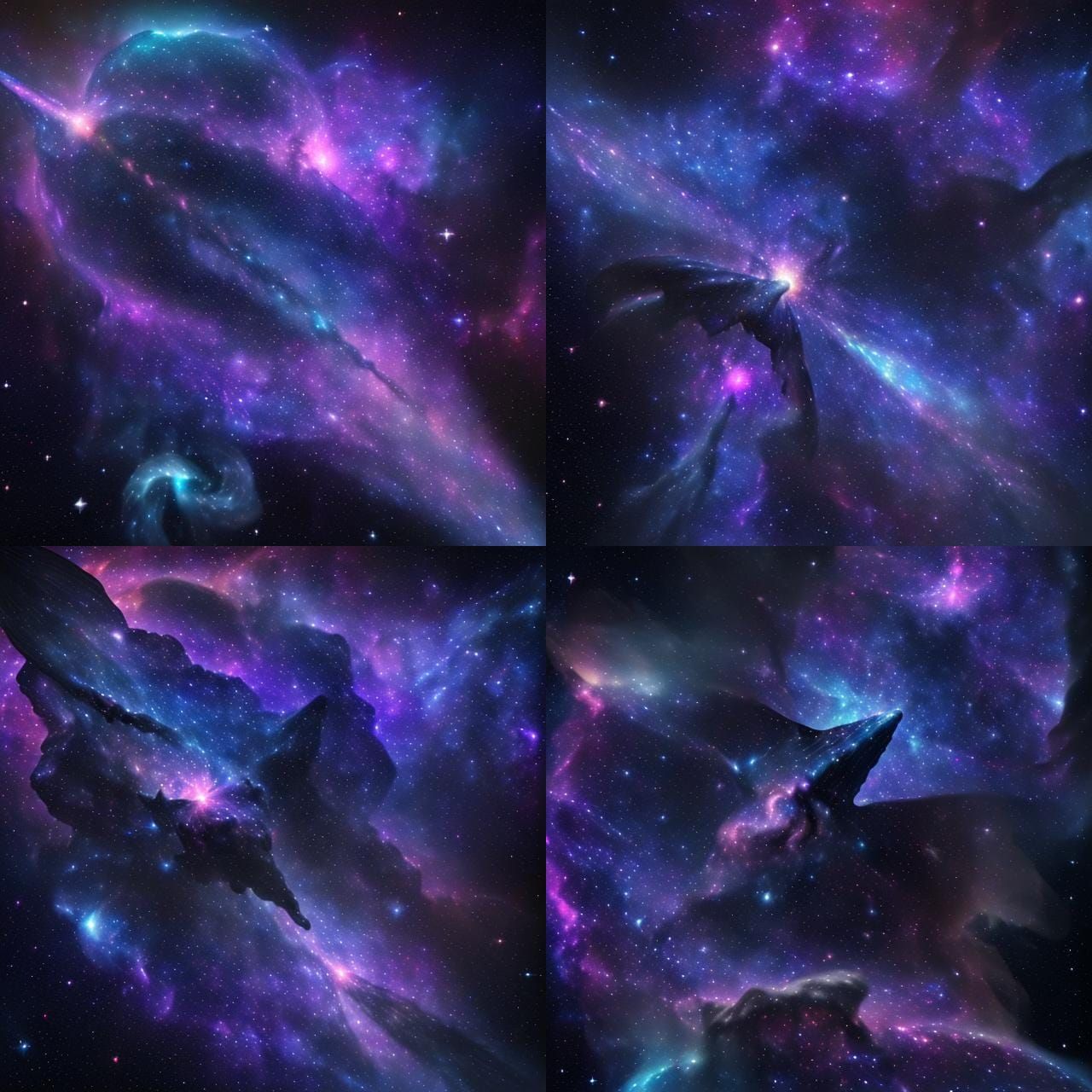 Random Space Scenes - AI Generated Artwork - NightCafe Creator