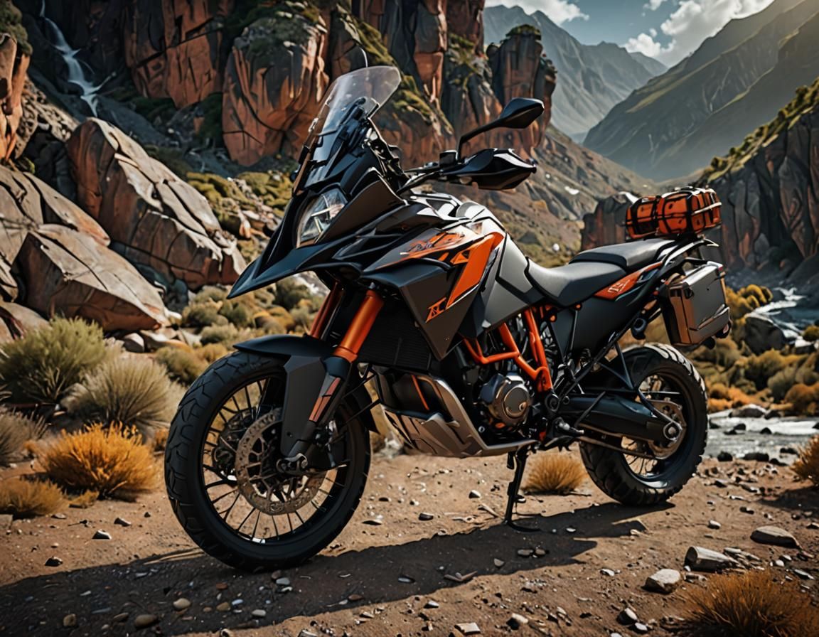 KTM 1290 Super Adventure R - AI Generated Artwork - NightCafe Creator