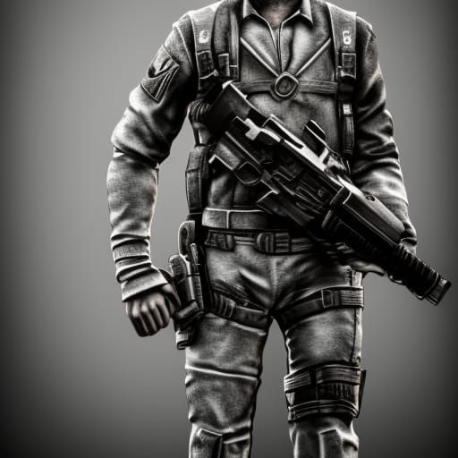 full body CIA male game character - AI Generated Artwork - NightCafe ...
