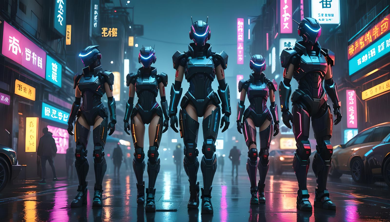 CYBER STREET - AI Generated Artwork - NightCafe Creator