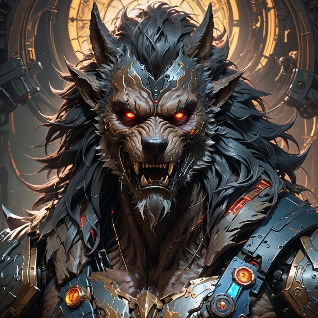 werewolf cyborg - AI Generated Artwork - NightCafe Creator