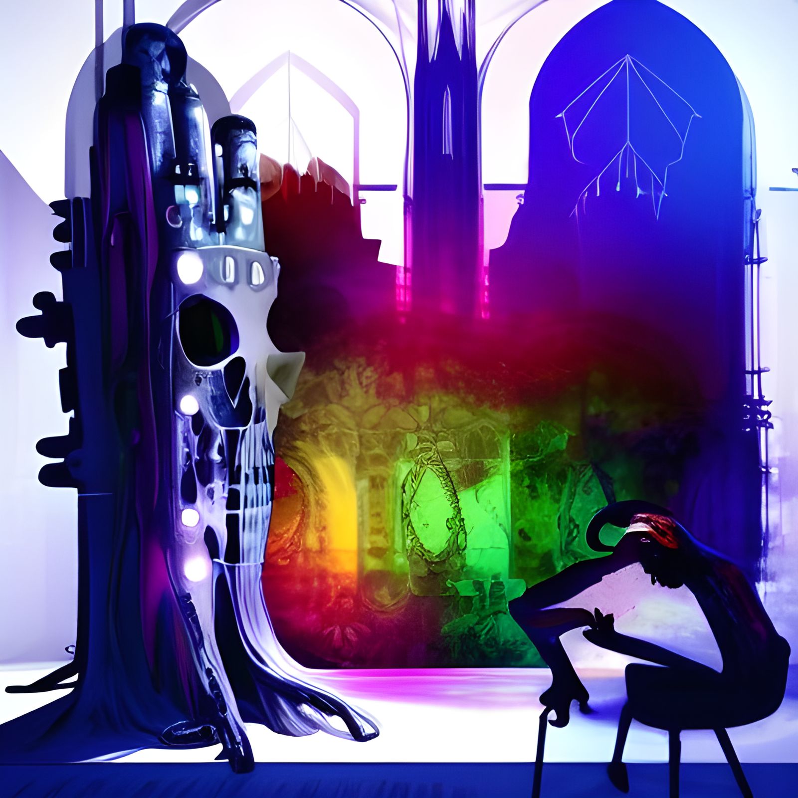 Ignore The Machine Gothic Art Mysterious Colorful Beautiful Biopunk