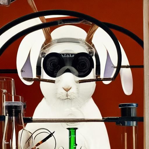 laboratory rabbit - AI Generated Artwork - NightCafe Creator