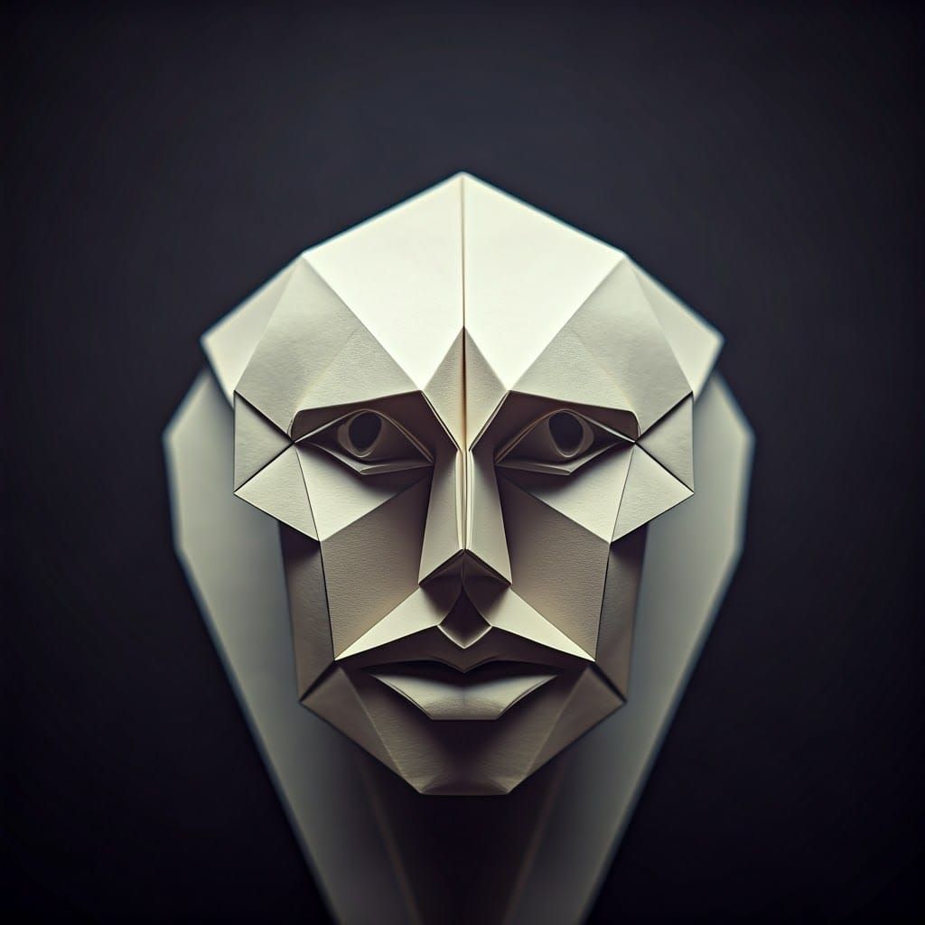 Things That Look Like Faces - Origami Faces Emerge from Deli...