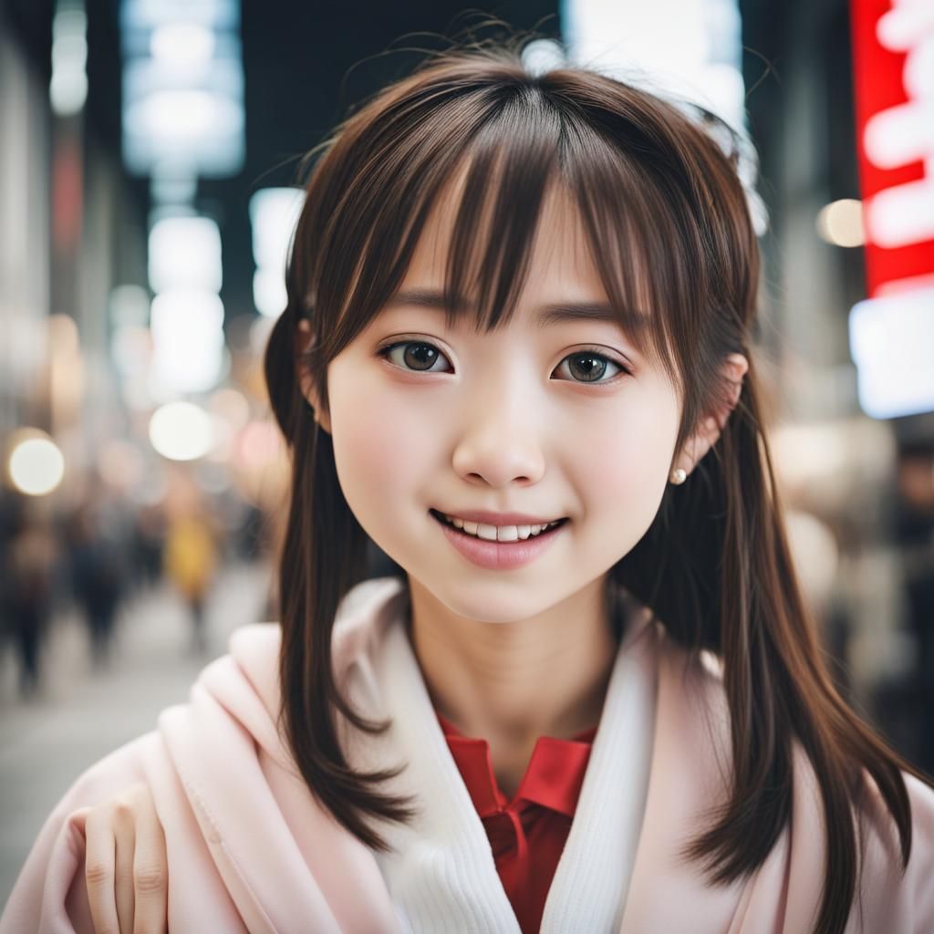 A cute japan girl - AI Generated Artwork - NightCafe Creator