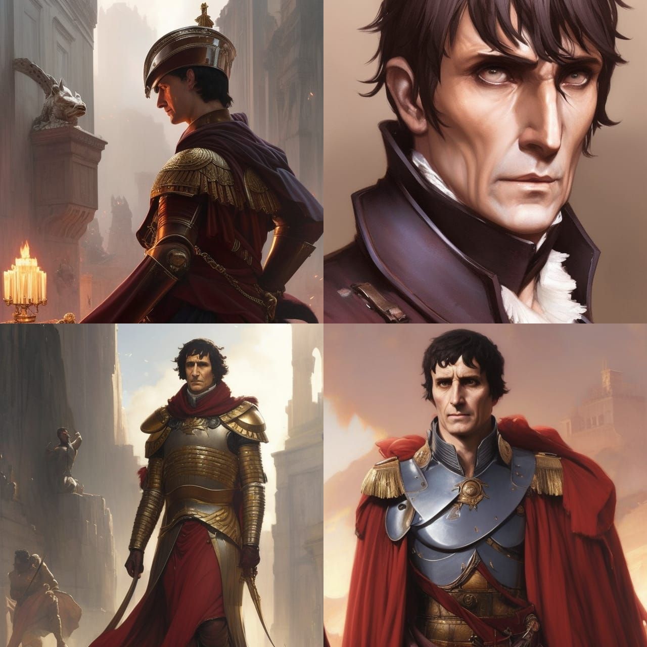 Collapsing Timelines: Julius Caesar as Napoleon - AI Generated Artwork - NightCafe Creator