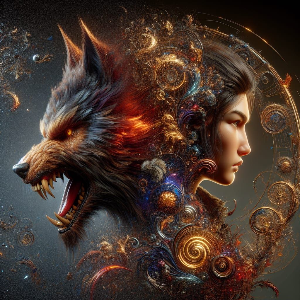 Inner Wolf. - AI Generated Artwork - NightCafe Creator
