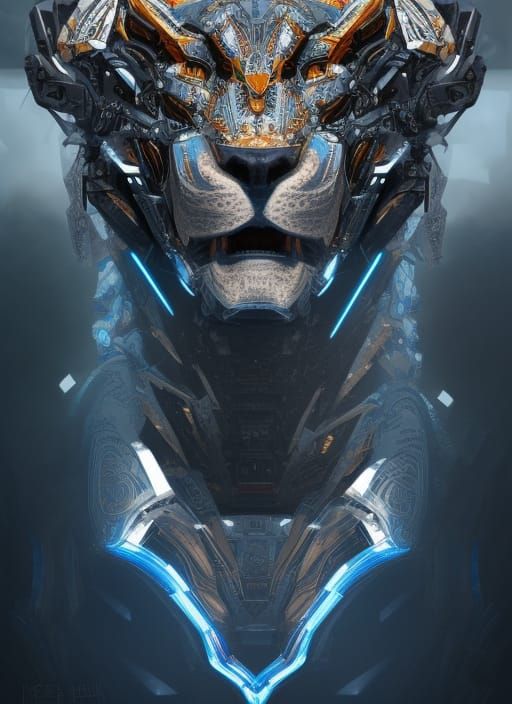 Robo Animals_Tiger_3 - AI Generated Artwork - NightCafe Creator