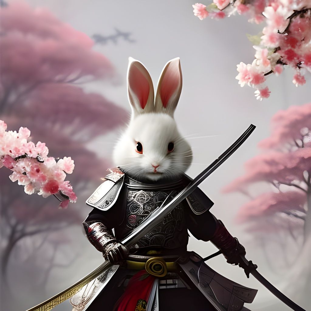 Usagi the Samurai Rabbit - AI Generated Artwork - NightCafe Creator