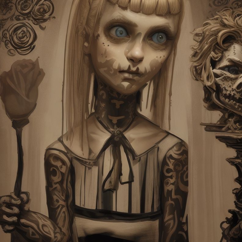 Gothic Child - AI Generated Artwork - NightCafe Creator
