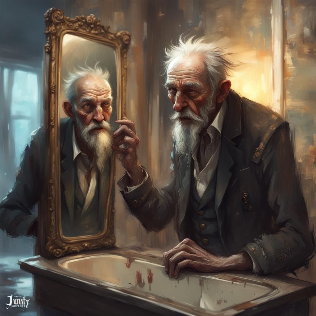Mirror #2 - AI Generated Artwork - NightCafe Creator