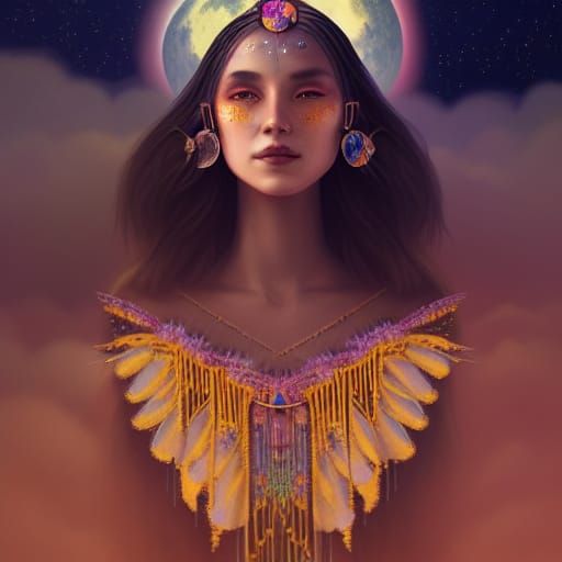 Pishō, the Lynx Moon - AI Generated Artwork - NightCafe Creator