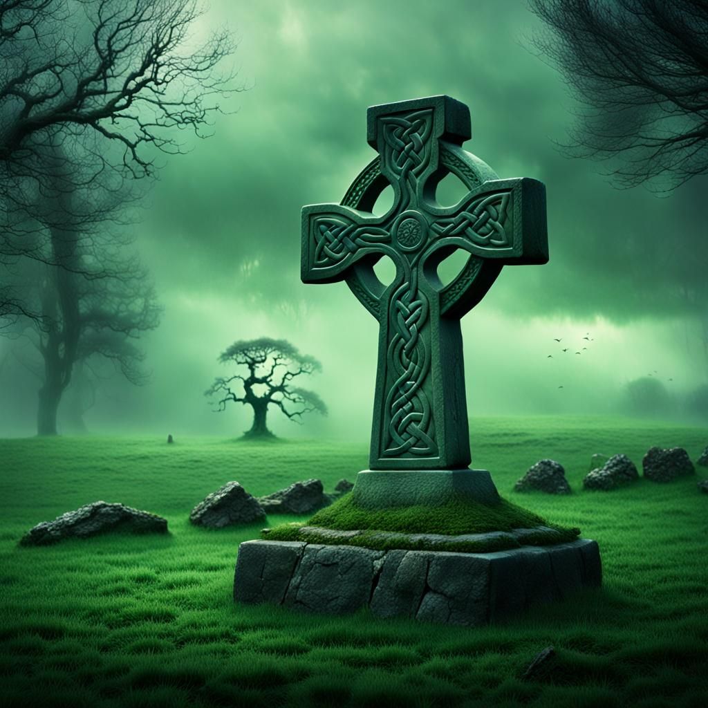 Celtic Cross - a memory of people power - AI Generated Artwork ...