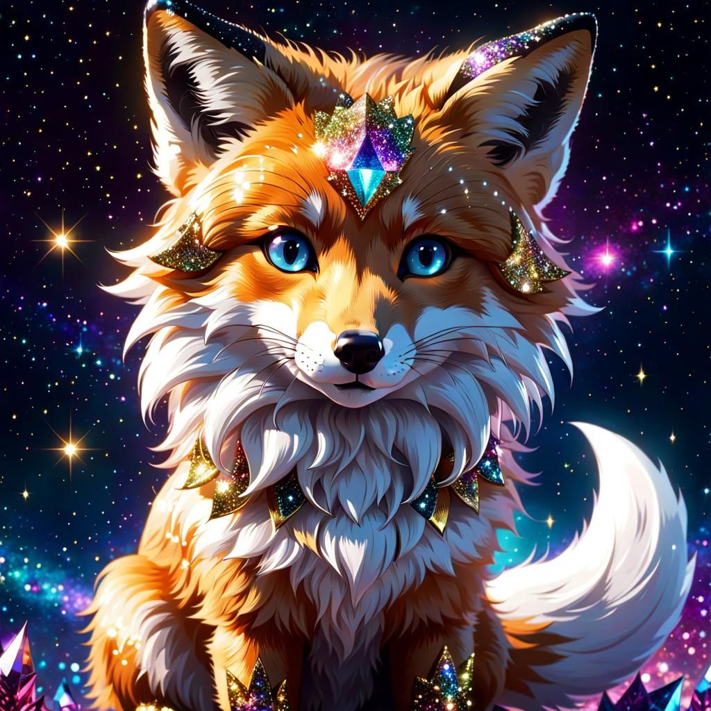 Cosmic Fox - AI Generated Artwork - NightCafe Creator