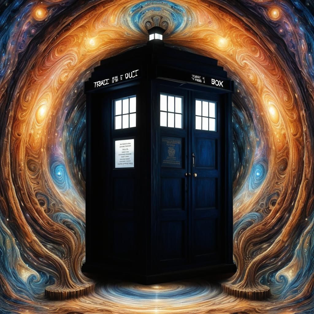 The Tardis in silhouette against the Vortex - AI Generated Artwork ...