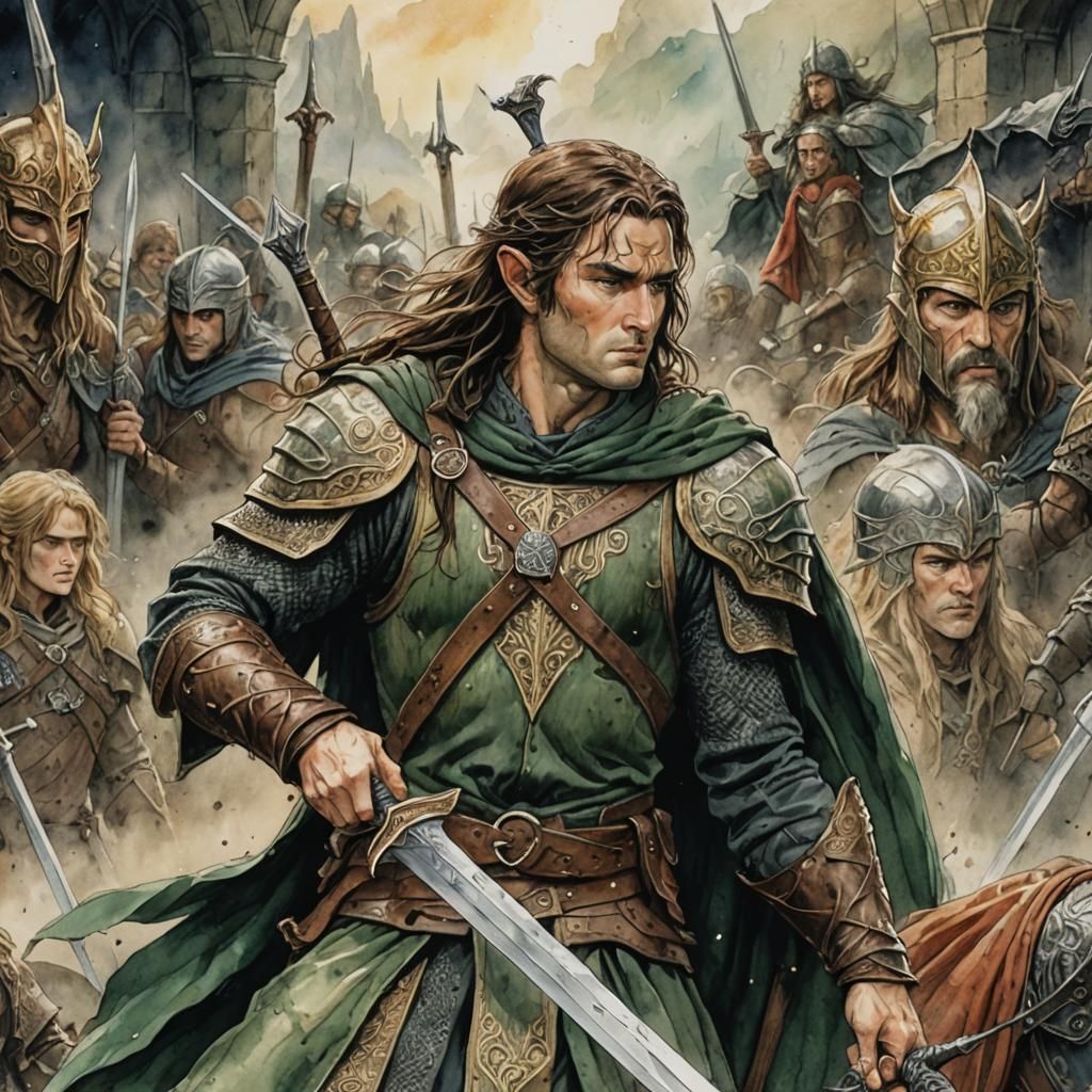 Elf warriors - AI Generated Artwork - NightCafe Creator