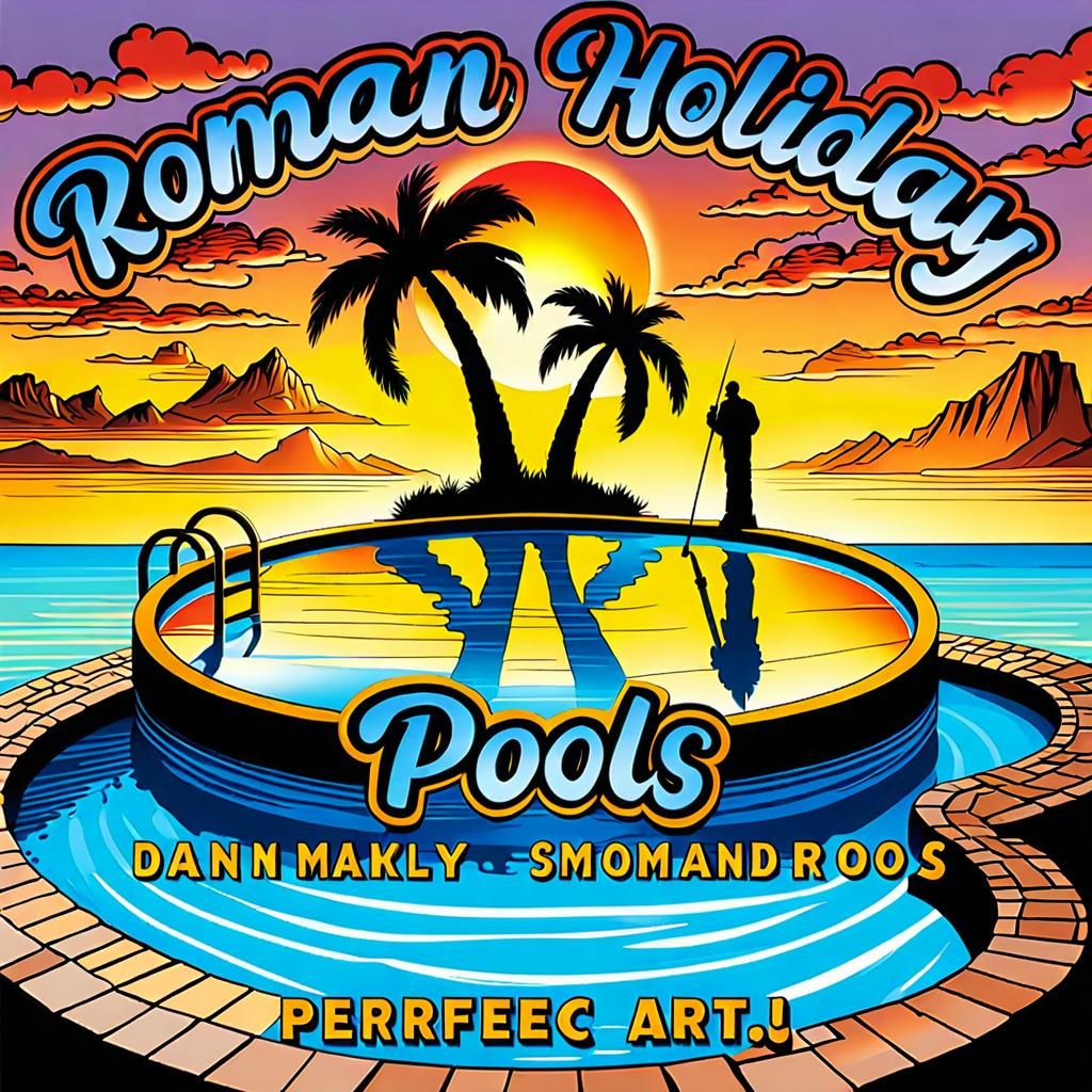 Roman Holiday Pools, Sunset Background,Roman Holiday Pools banner, Mark ...