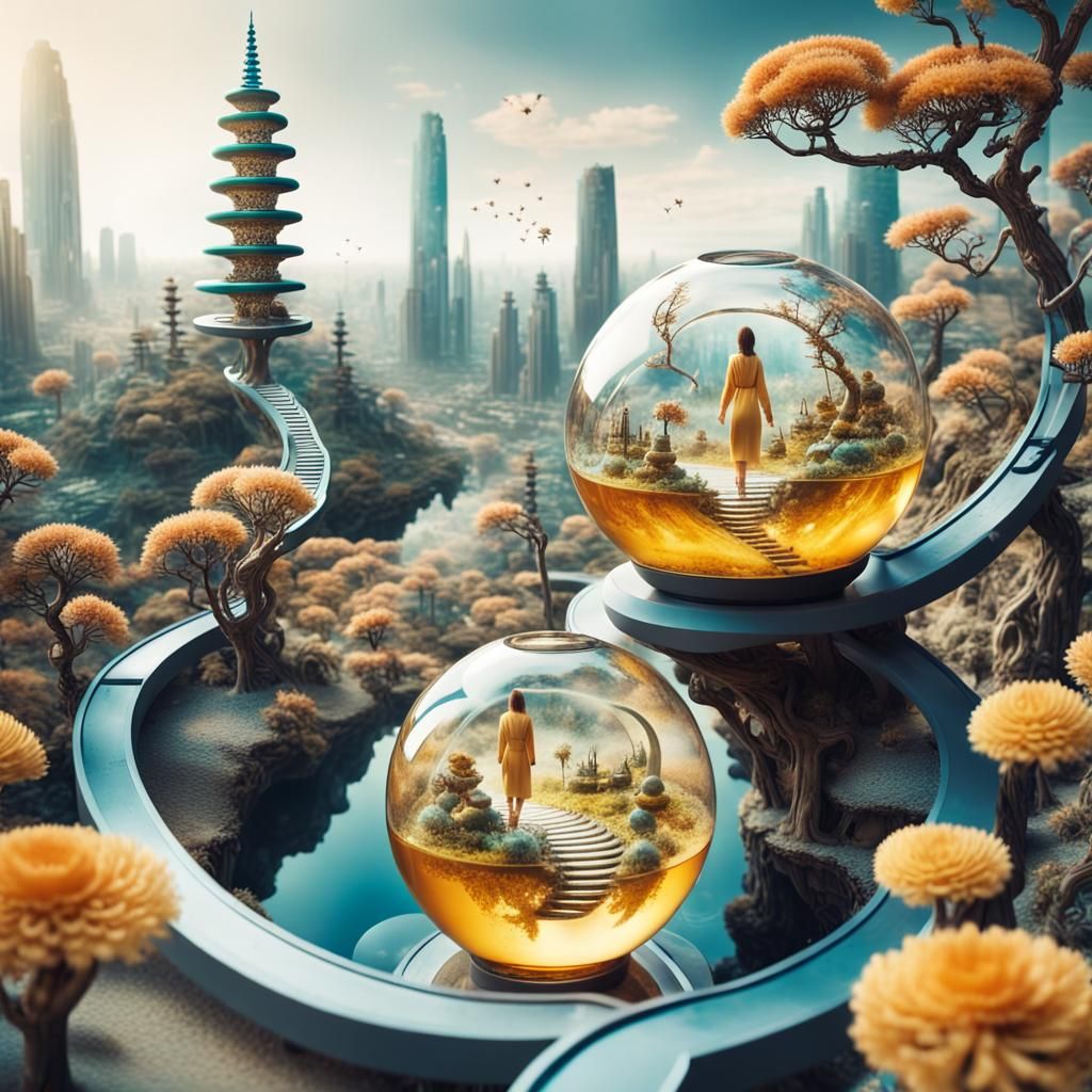 The Honey Bobble Paths. - AI Generated Artwork - NightCafe Creator