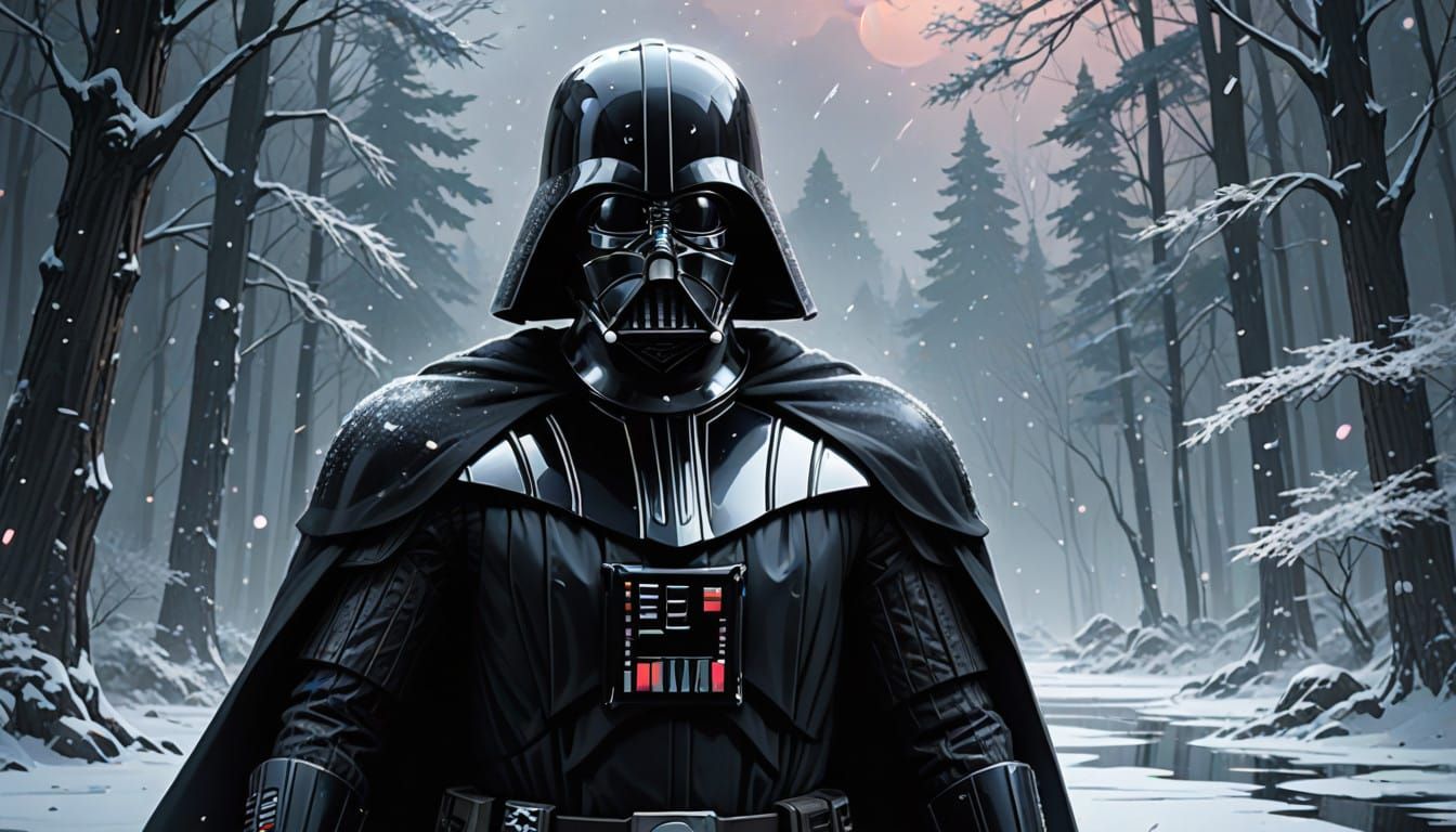 Darth Vader - Darth Vader in a Winter Wonderland