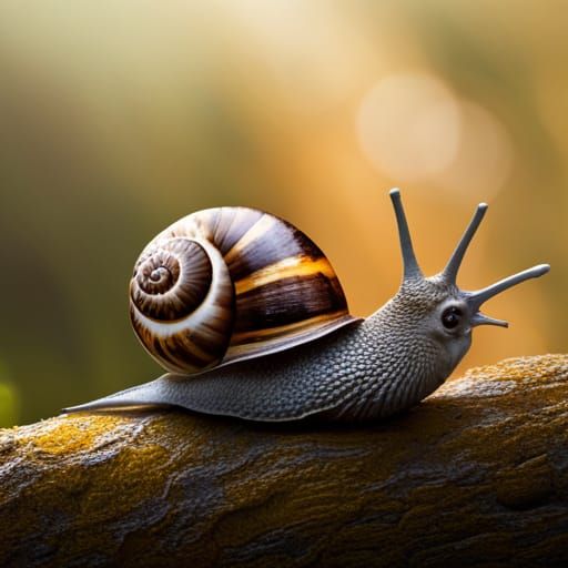 A handsome Snail! - AI Generated Artwork - NightCafe Creator