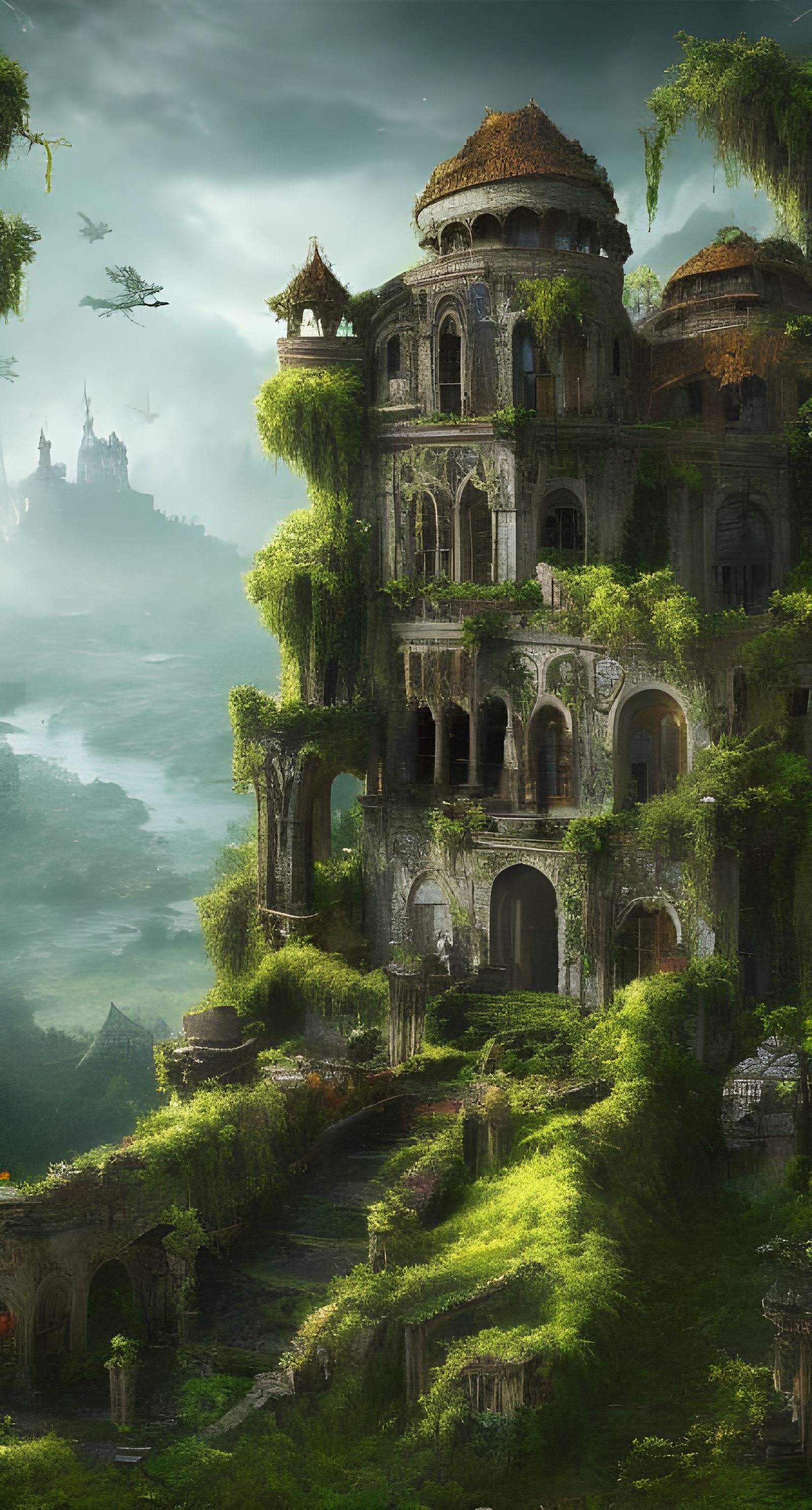 Abonded old Castle - AI Generated Artwork - NightCafe Creator