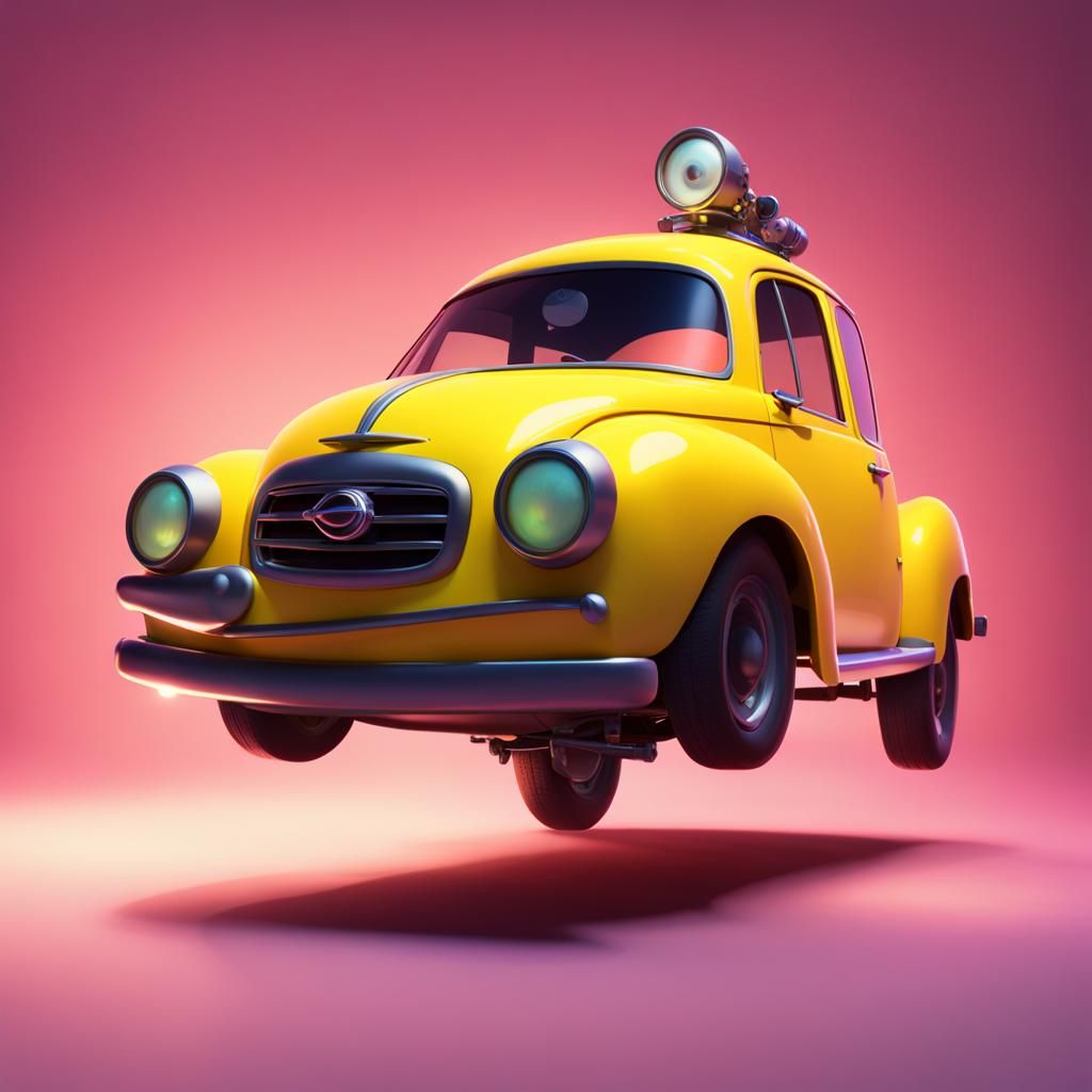 Yellow Pixar, Disney, concept art, 3d digital art, Maya 3D, ZBrush ...