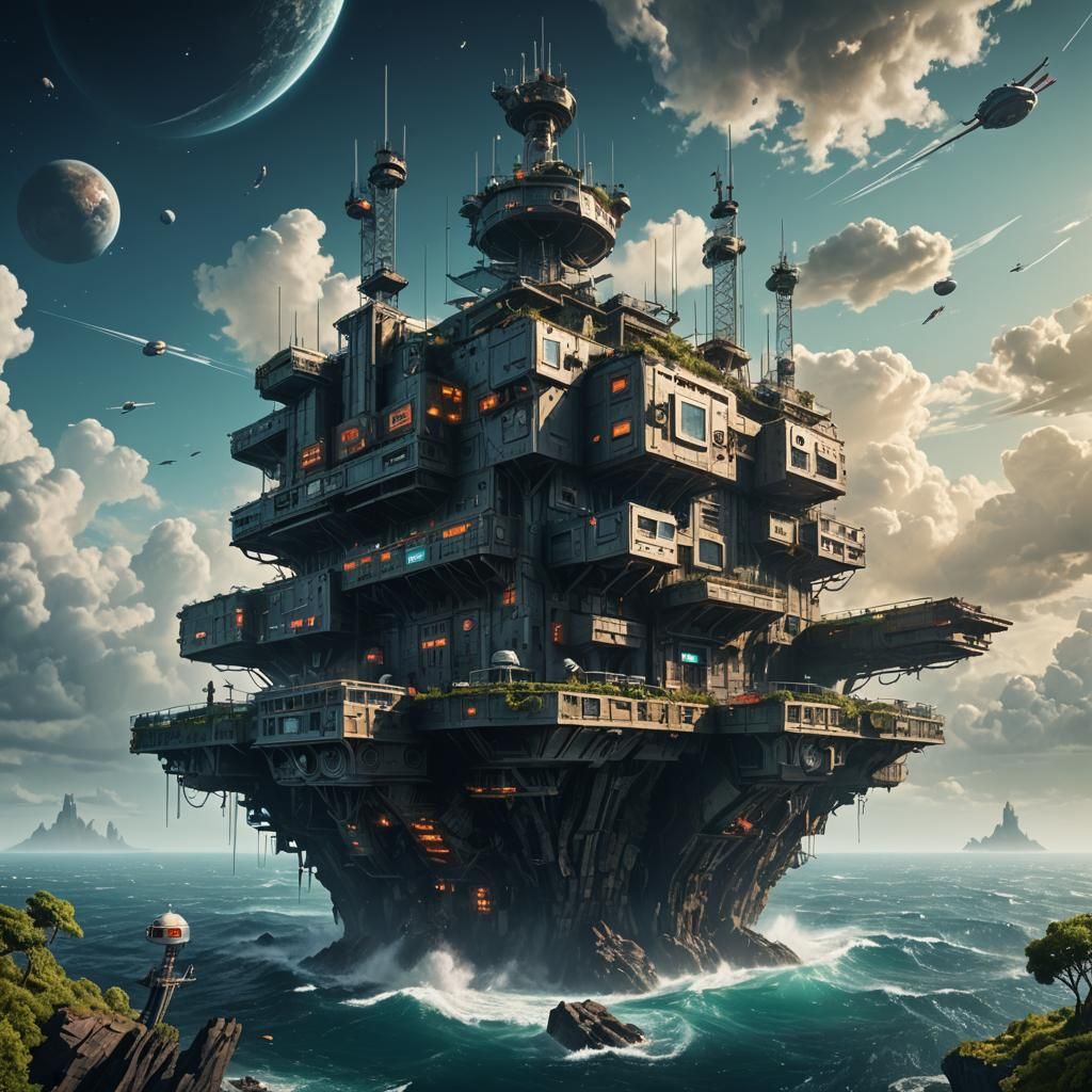 space station #2 - AI Generated Artwork - NightCafe Creator