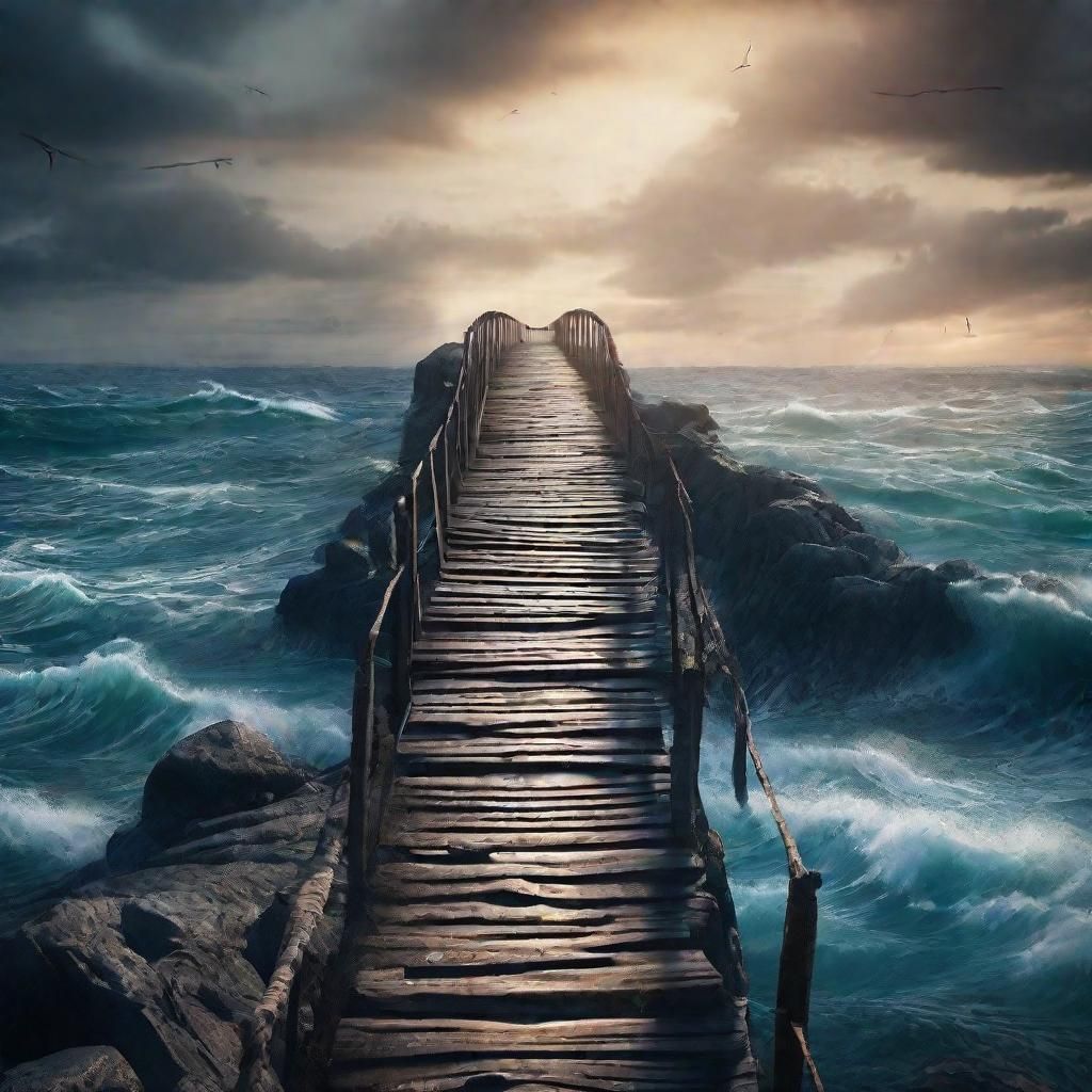 Last Bridge Before Tough Adventure - AI Generated Artwork - NightCafe ...