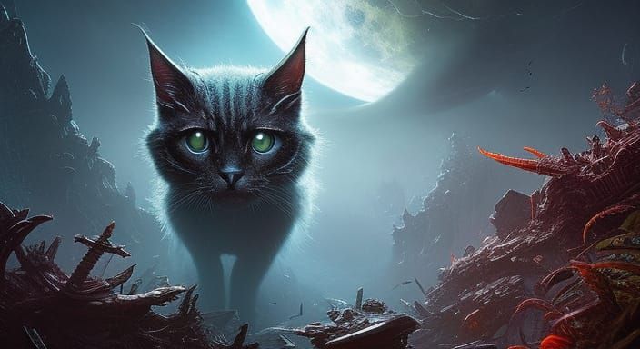 Alien Cat - AI Generated Artwork - NightCafe Creator