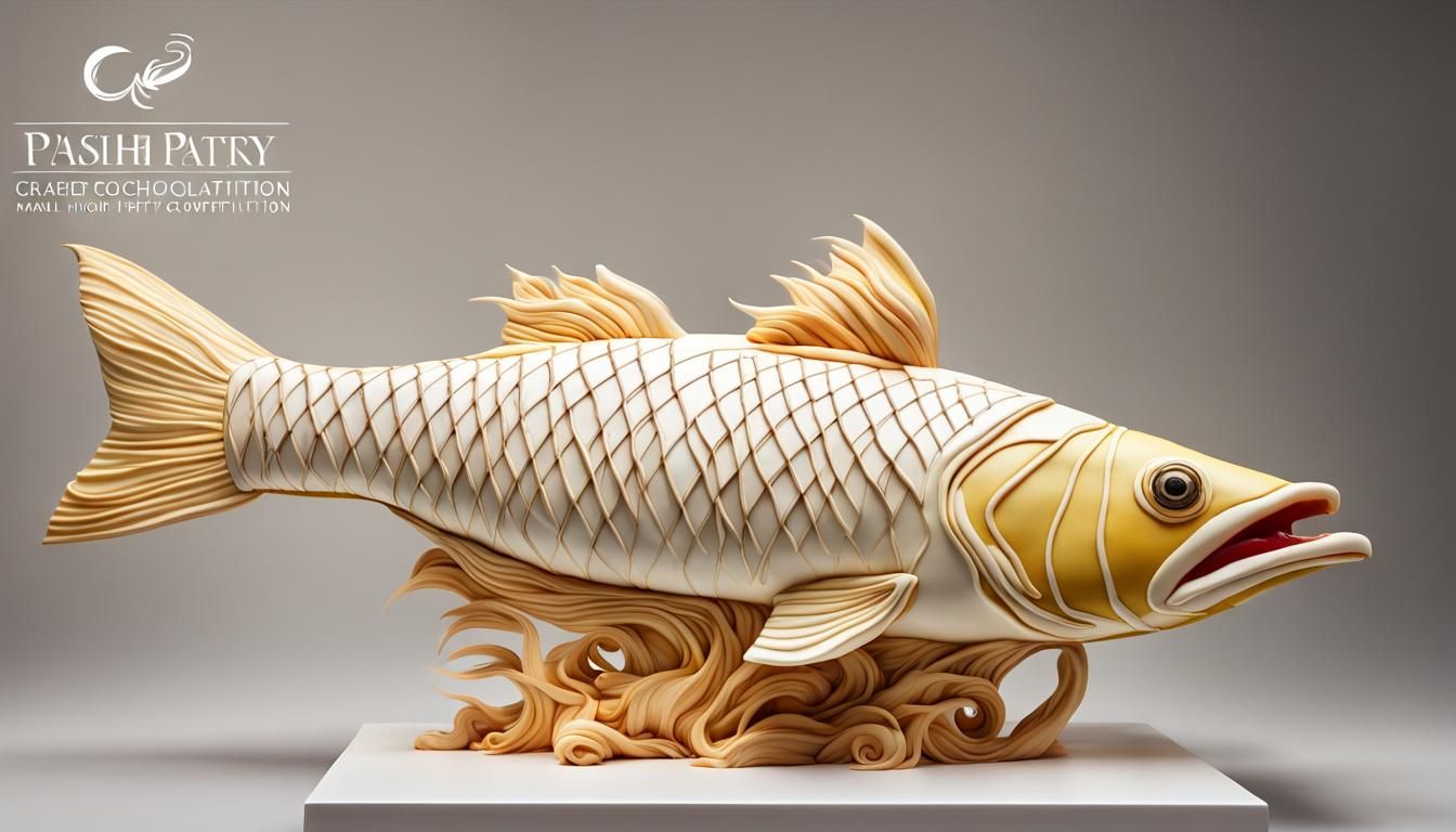 Fish-shaped cake - AI Generated Artwork - NightCafe Creator