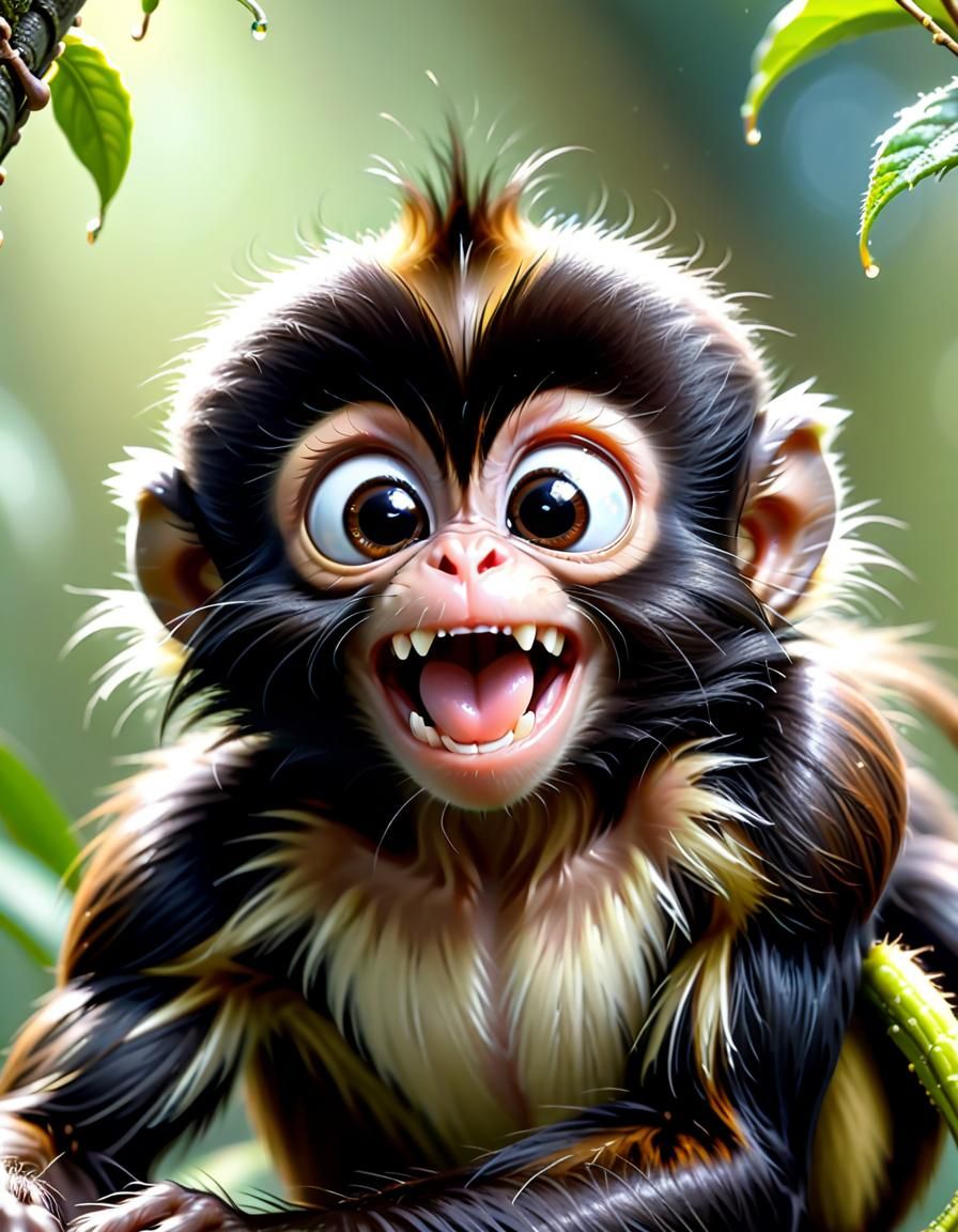 Happy Monkey - AI Generated Artwork - NightCafe Creator