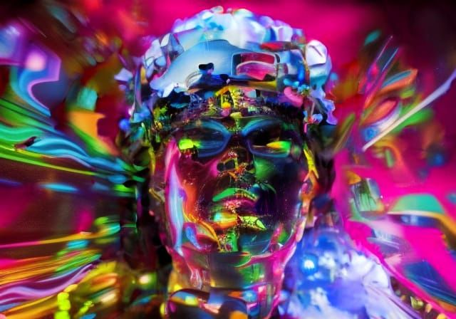 glowing neon trippy rave - AI Generated Artwork - NightCafe Creator