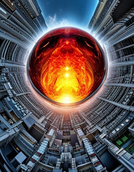 Dyson's Sphere I - AI Generated Artwork - NightCafe Creator