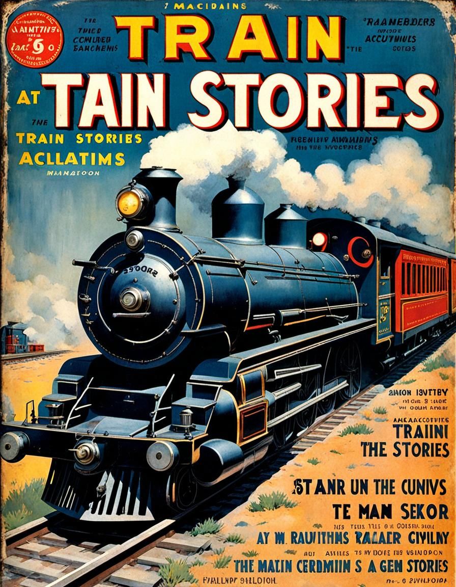 Pulp Railroad Cover #4 - AI Generated Artwork - NightCafe Creator