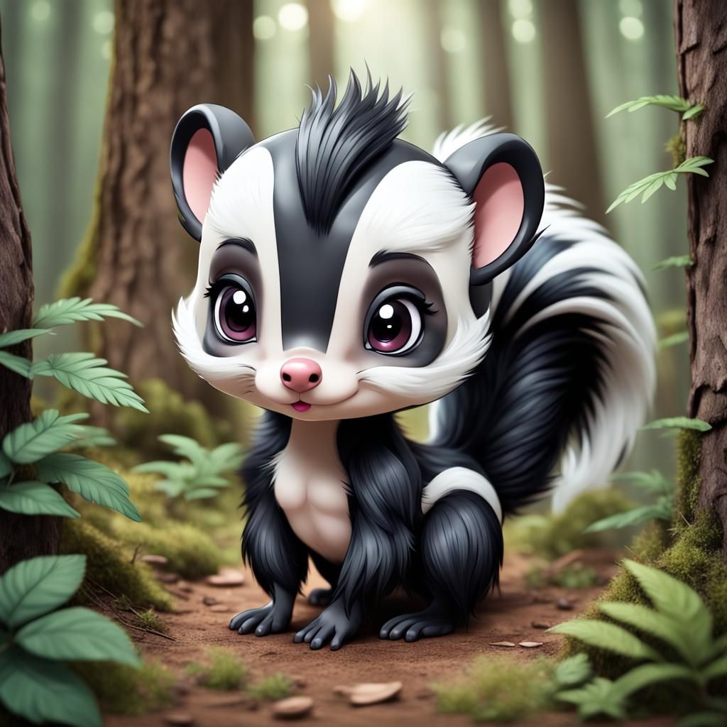 Chibi Skunk - AI Generated Artwork - NightCafe Creator