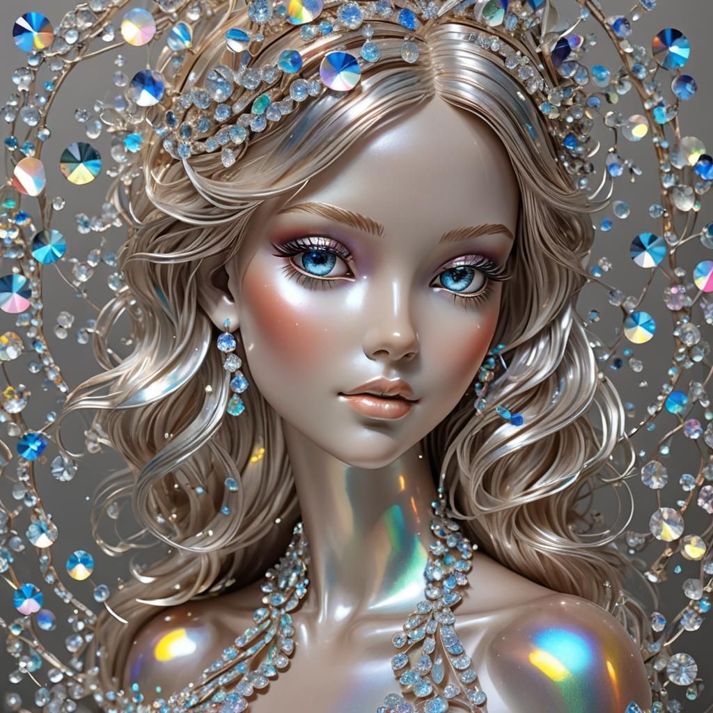 Shiny Sparkling Manican - AI Generated Artwork - NightCafe Creator