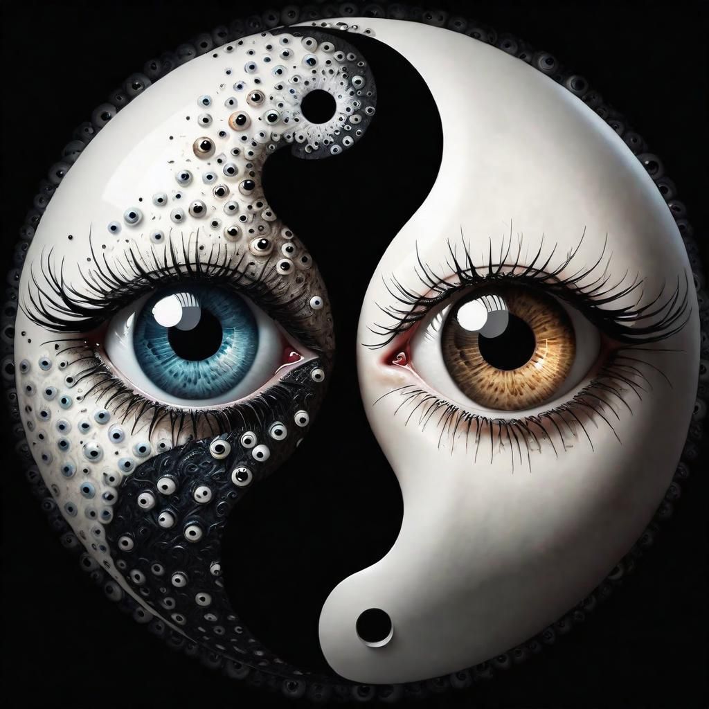 Staring Ying Yang - AI Generated Artwork - NightCafe Creator