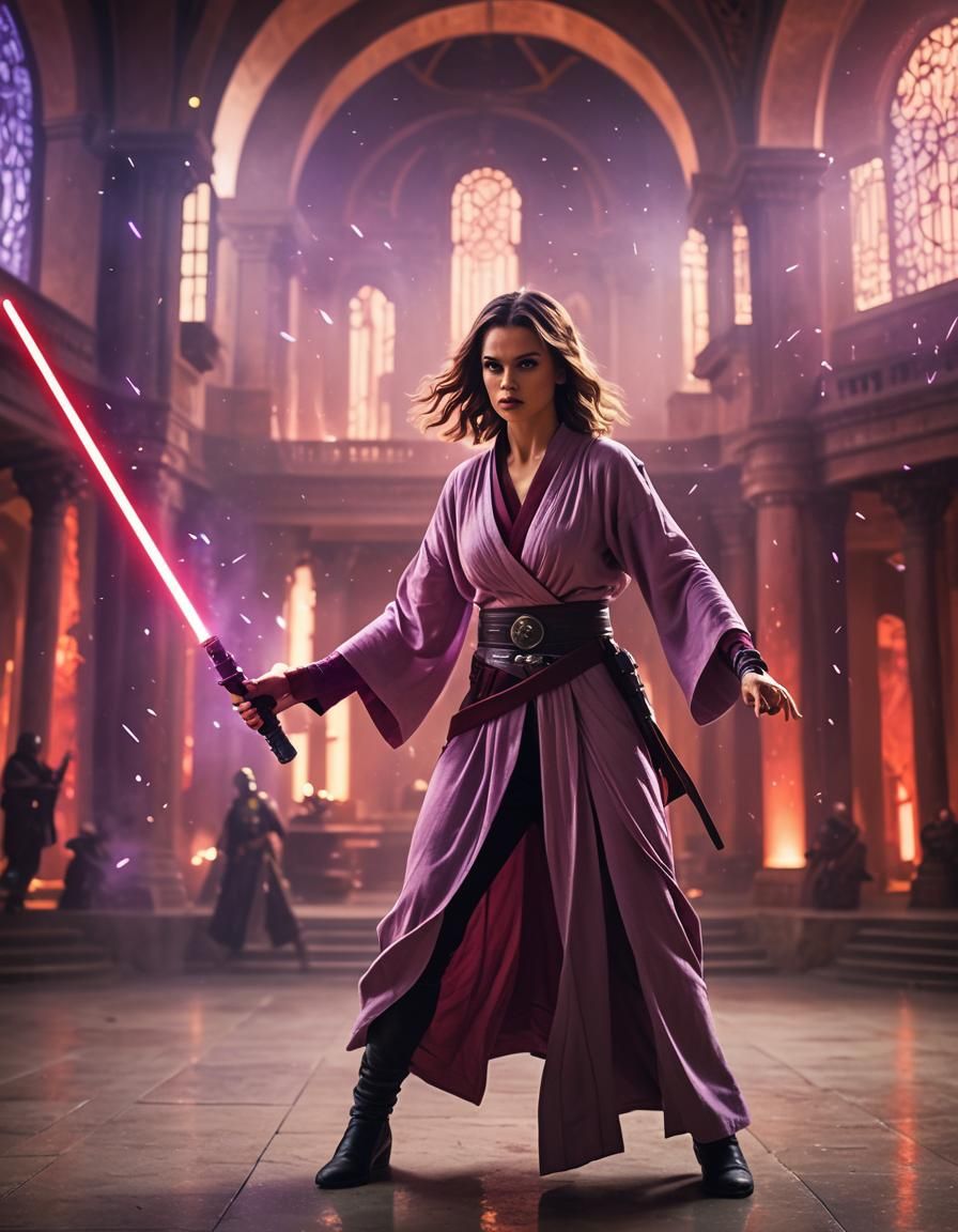 Amanda Billaba, A Jedi Master (single light saber wielder) ♠️ - AI ...